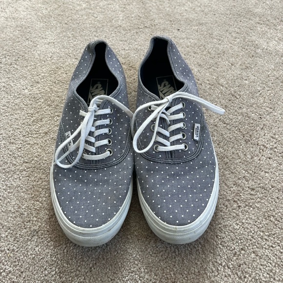 Vans | Shoes | Vans White Polka Dot Low Top Sneakers | Poshmark